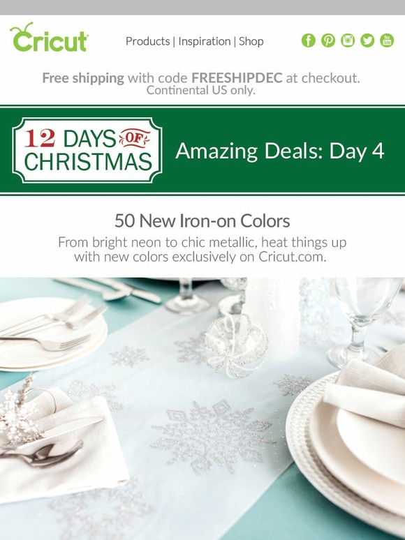 Cricut: NEW: 50 Exclusive Iron-on Colors Are Here! | Milled