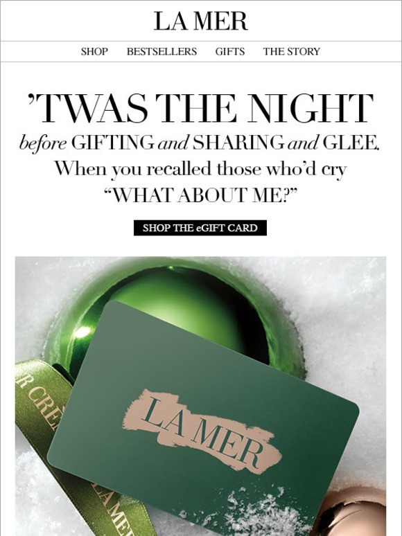 La Mer: Let Your Loved One Choose Their Own Gift This Holiday—Give the ...