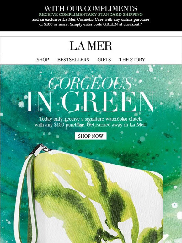 La Mer: Last Chance—Receive Our Signature Watercolor Case With Any $100 ...