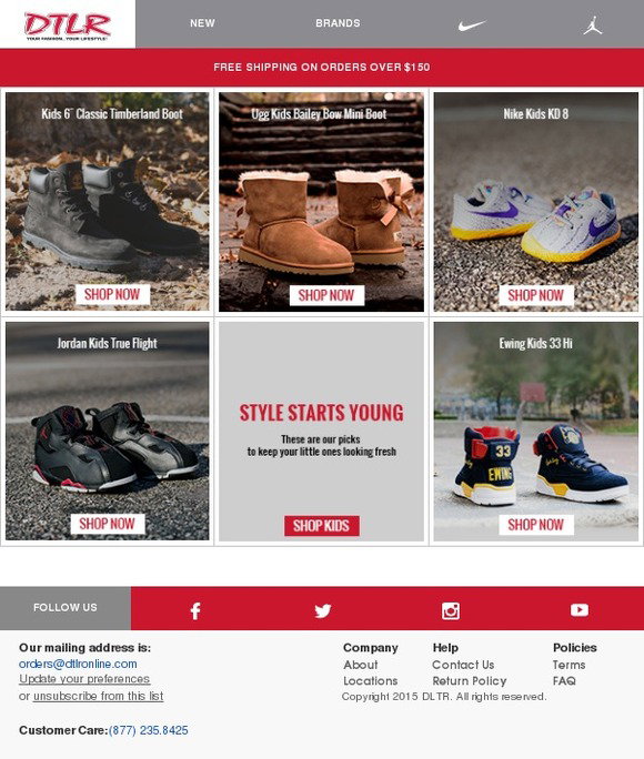 DTLR (Down Town Locker Room): Big style for the little ones | Milled
