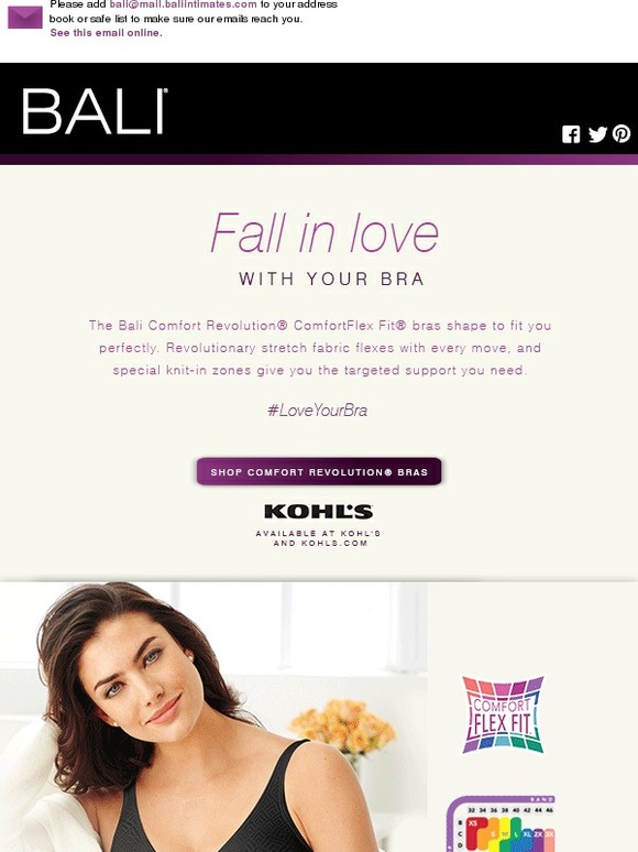 Bali Bras: The perfect gift this holiday season - ComfortFlex Fit® bras ...
