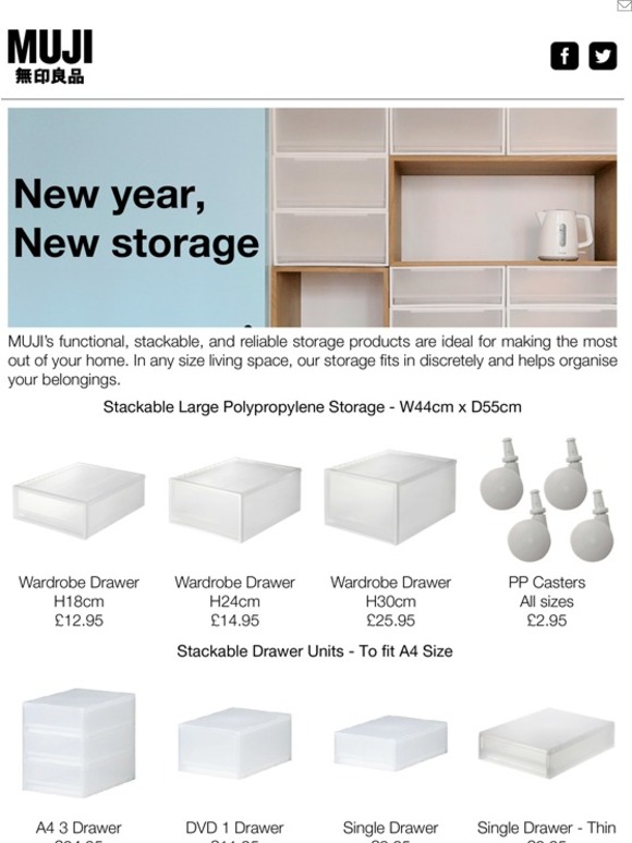 MUJI EU: MUJI: New Year, New Storage | Milled