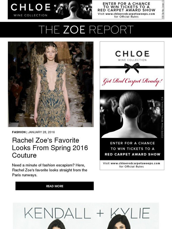 The Zoe Report: Rachel Zoe's Favorite Looks From Spring 2016 Couture ...