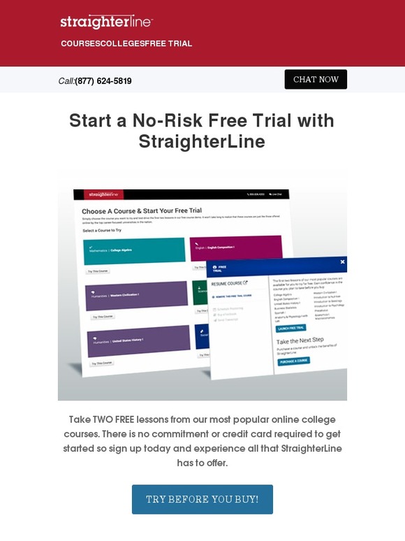 StraighterLine: Start a No-Risk Free Trial With StraighterLine | Milled