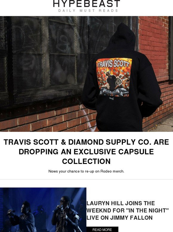 Hypebeast: View Travis Scott & Diamond Supply Co.'s Exclusive Capsule ...