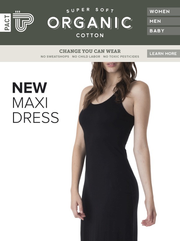 PACT Apparel: New Maxi Dresses Are Here! | Wear PACT | Milled