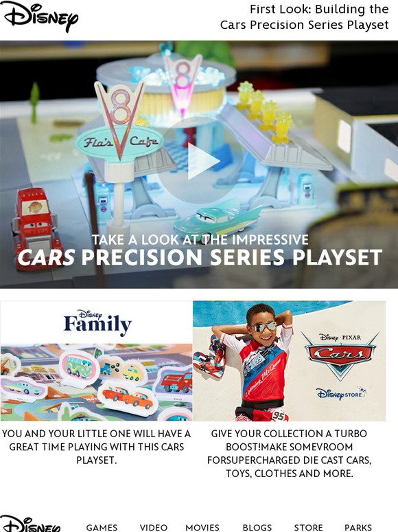 Disney Store: Building the Cars Precision Series playset | Milled