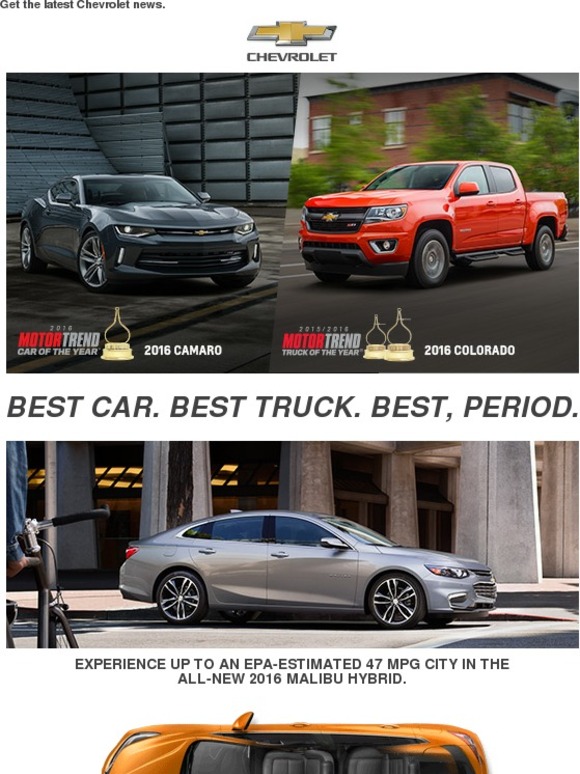 Chevrolet: -here’s your Chevrolet Newsletter | Milled