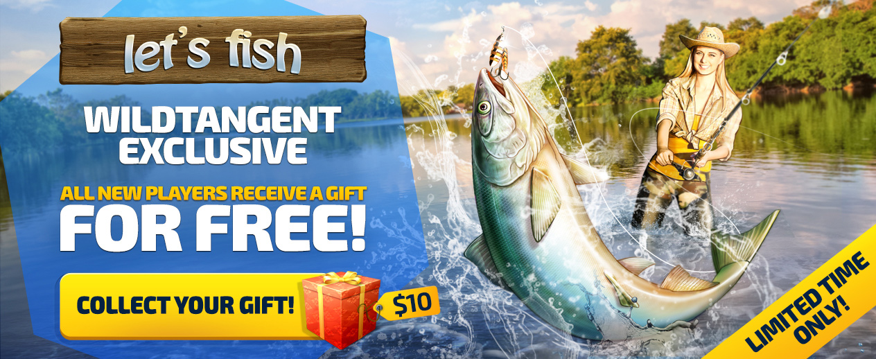 WildTangent Games: Get a FREE gift in Let’s Fish! | Milled