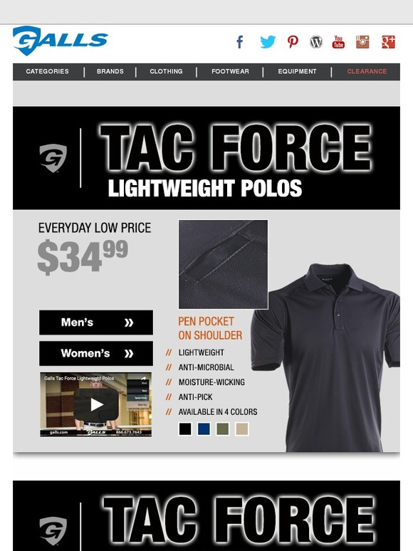 Galls: Introducing New Polos, Pants & Boots | Milled