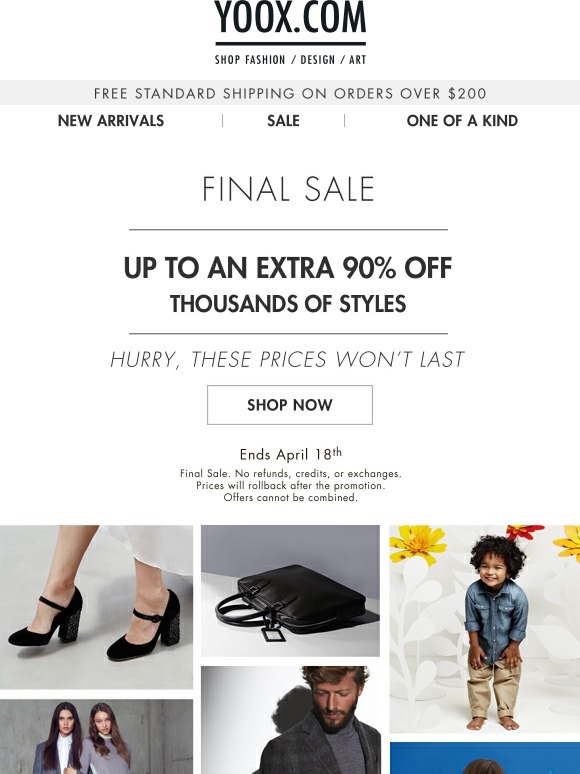 YOOX: FINAL SALE...up to 90% off! Get it before it's gone | Milled