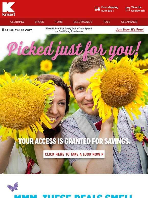 Kmart: 🌻 No joke! ☞ These savings were hand-picked for you | Milled
