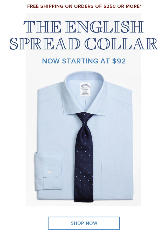 Brooks Brothers: They're here: English spread-collar dress shirts | Milled