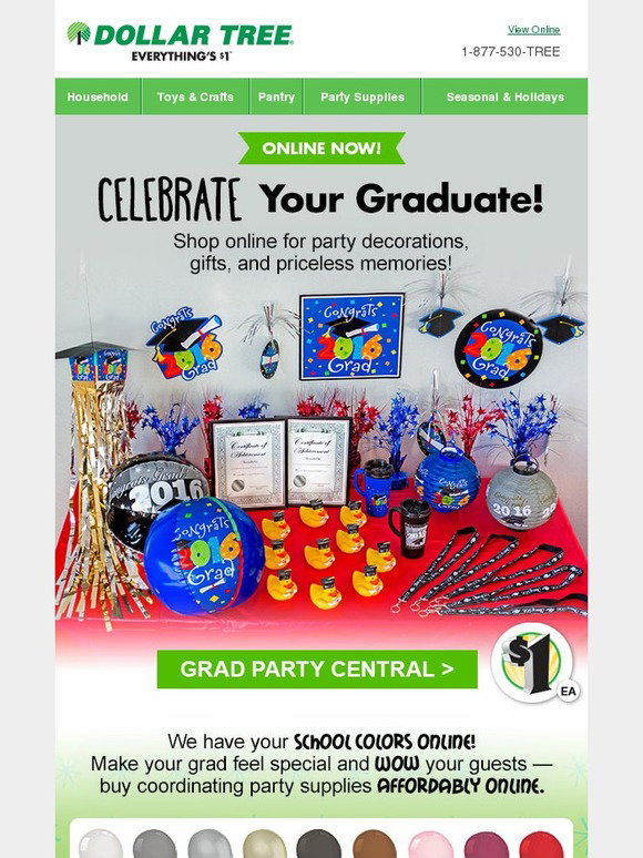Dollar Tree: Celebrate Your Grad in Style for Less! | Milled