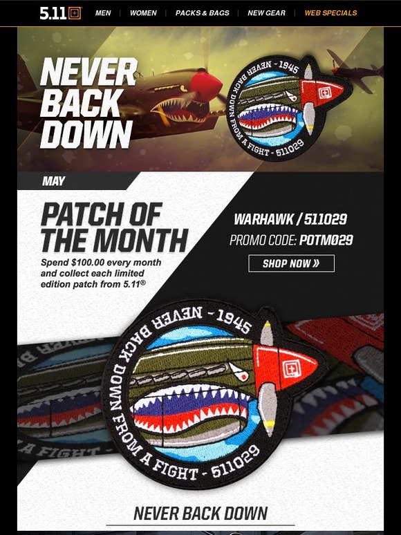 5.11 Tactical: May Patch of the Month is Available! Limited Supply | Milled