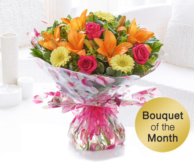 Interflora: Our Bouquet of the Month: Summer Sunshine Hand-tied | Milled