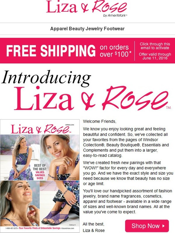 AmeriMark: Introducing Liza & Rose! Now with Free Shipping! | Milled