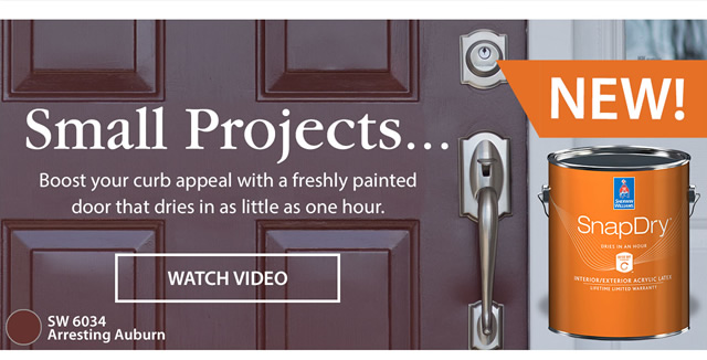 Sherwin-Williams: Introducing SnapDry®, the paint that dries in 1 hour ...