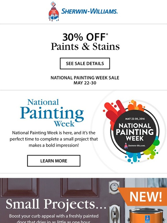 Sherwin-Williams: Introducing SnapDry®, the paint that dries in 1 hour ...