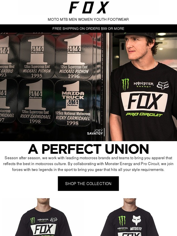 Fox Racing: Monster Energy + FOX Collab | Milled