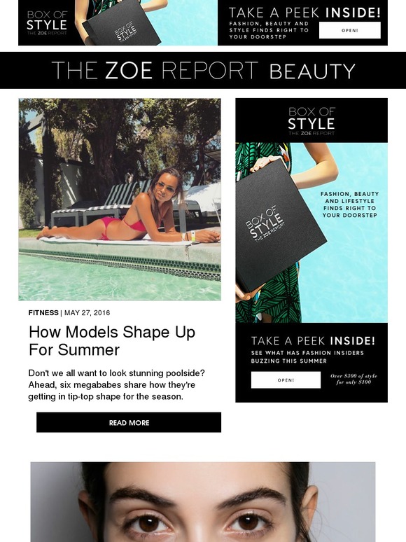 The Zoe Report: How Models Shape Up For Summer | Milled