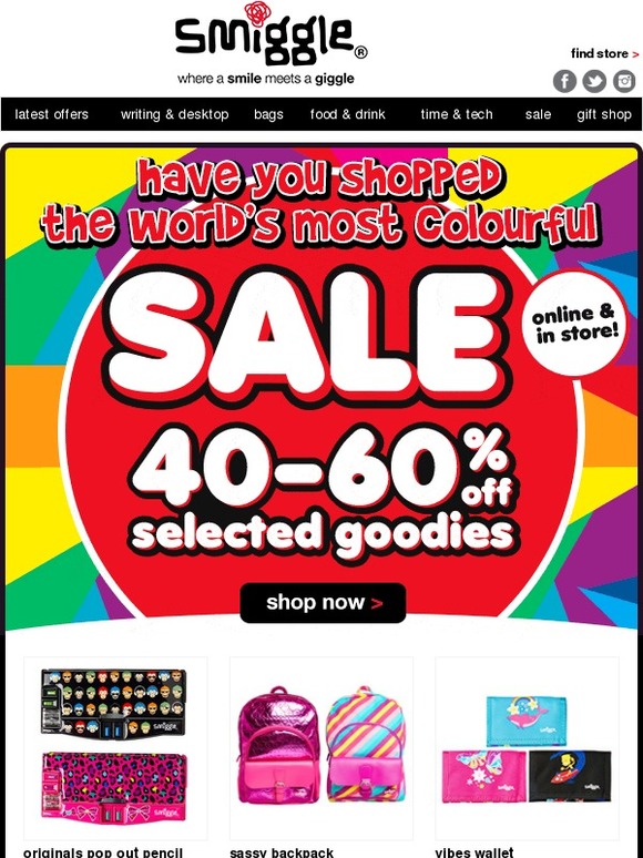 Smiggle: sale top picks! | Milled
