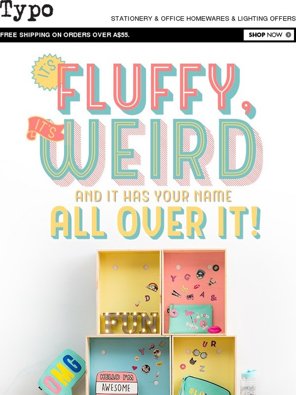 Typo: Stuff you'll want to stroke... | Milled