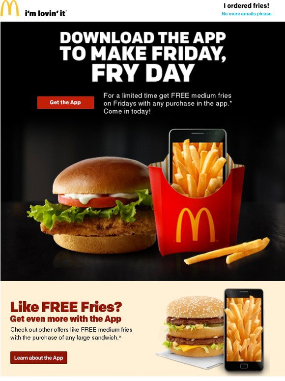 McDonald's: Start the weekend with FREE Fries Friday | Milled