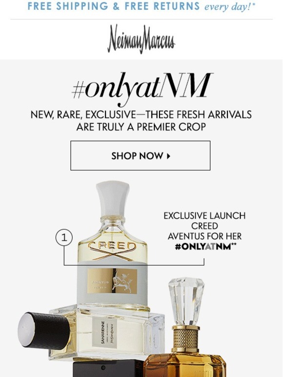Neiman Marcus: New, rare, exclusive fragrances #ONLYATNM | Milled