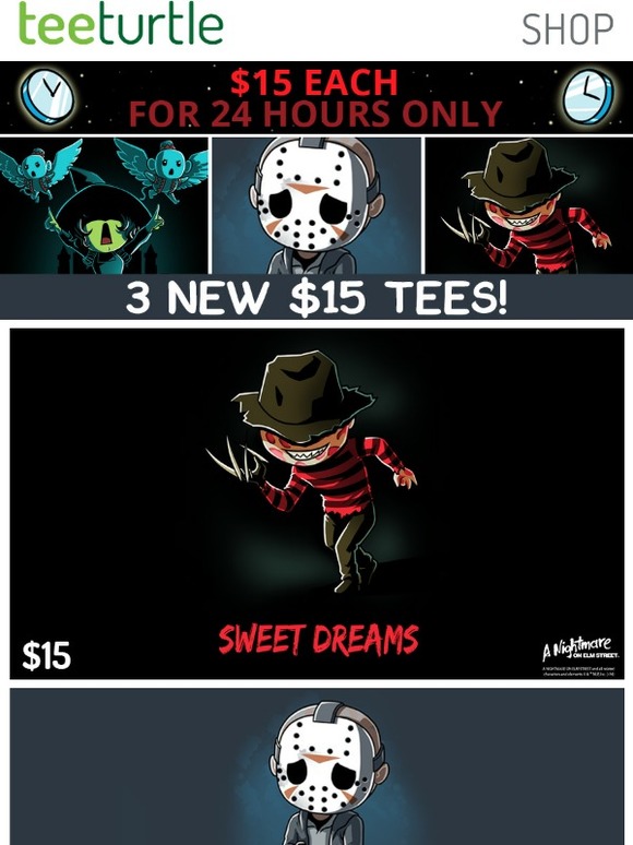 TeeTurtle: Open if you dare: Freddy, Jason, and the Wicked Witch are ...