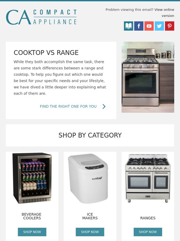 Compact Appliance: Cooktops vs Ranges | Milled