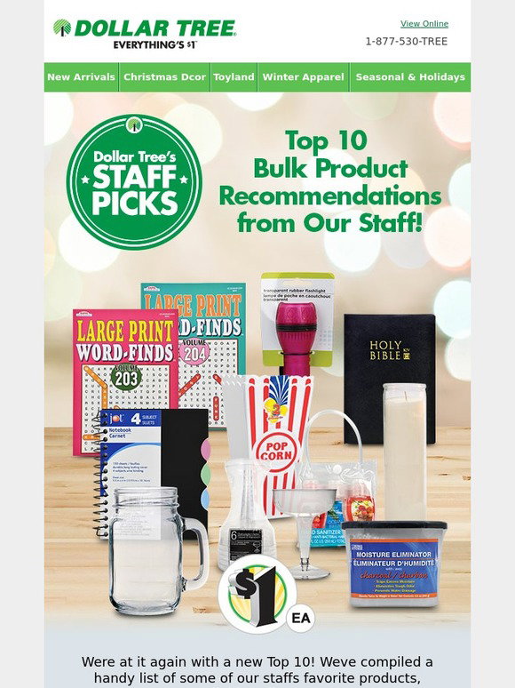 Dollar Tree: Top 10 Staff Picks | Milled