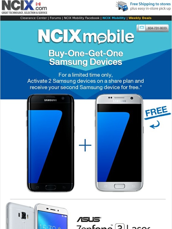 NCIX: BOGO Offer on Samsung Galaxy devices! | Milled