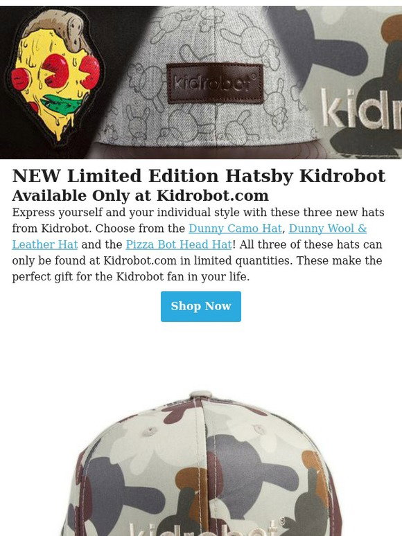 Kidrobot: NEW Limited Edition Hats Designed by Kidrobot Available Only ...