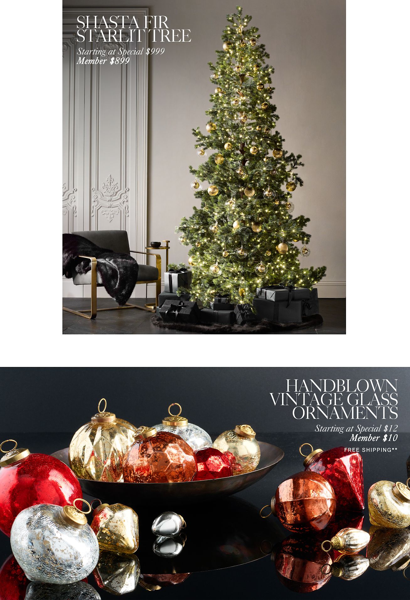 Restoration Hardware: The Holiday 2016 Décor Collection. Free Shipping ...