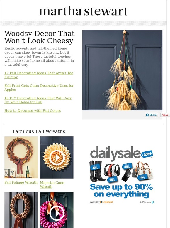 Martha Stewart: Fall Decorating Ideas That Aren't Straight Out of the ...
