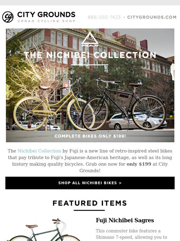 City Grounds: New Retro Style Fuji Nichibei Bikes Only $199 Plus FREE ...