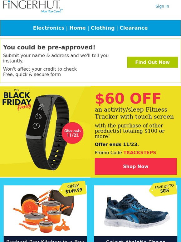 Fingerhut: Fingerhut: $60 OFF a Fitness Tracker! | Milled