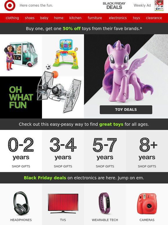 Target: Black Friday BOGO on toys, perfect for the kiddos. | Milled