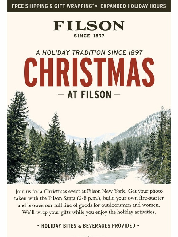 Filson: Christmas At Filson New York | Milled