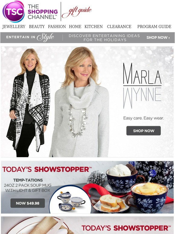 The Shopping Channel: Marla Wynne New Collection | Milled
