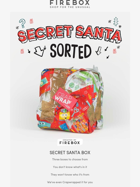 Firebox: Secret Santa Box: Enjoy a Stress-Free Secret Santa Experience ...