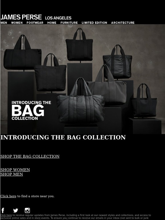 James Perse: Introducing The Bag Collection | Milled