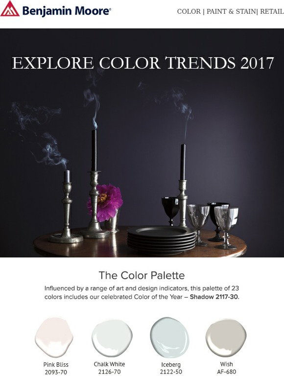 Benjamin Moore: From Color Trends 2017 to Aura Interior, experience ...