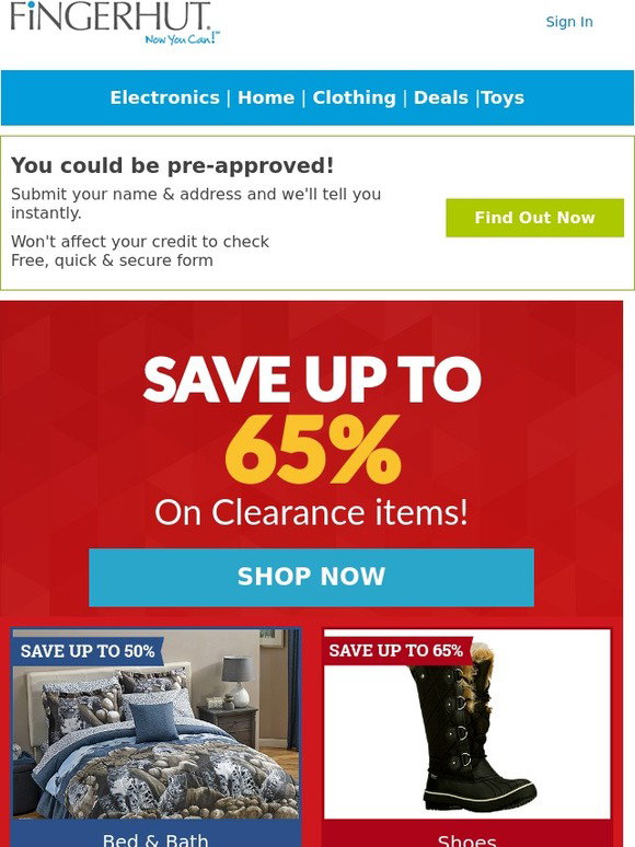 Fingerhut: Fingerhut: Last chance to save up to 65% on Clearance items ...