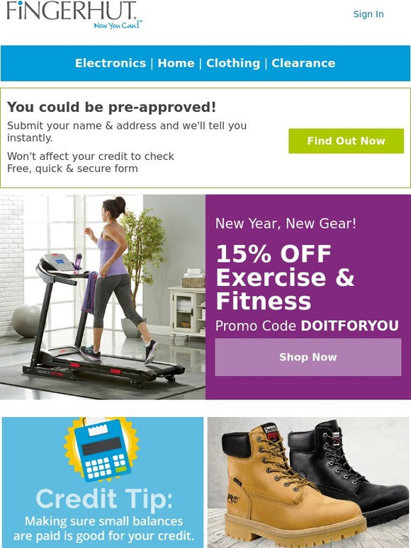 Fingerhut: Fingerhut: 15% OFF Exercise & Fitness gear for 2017! | Milled