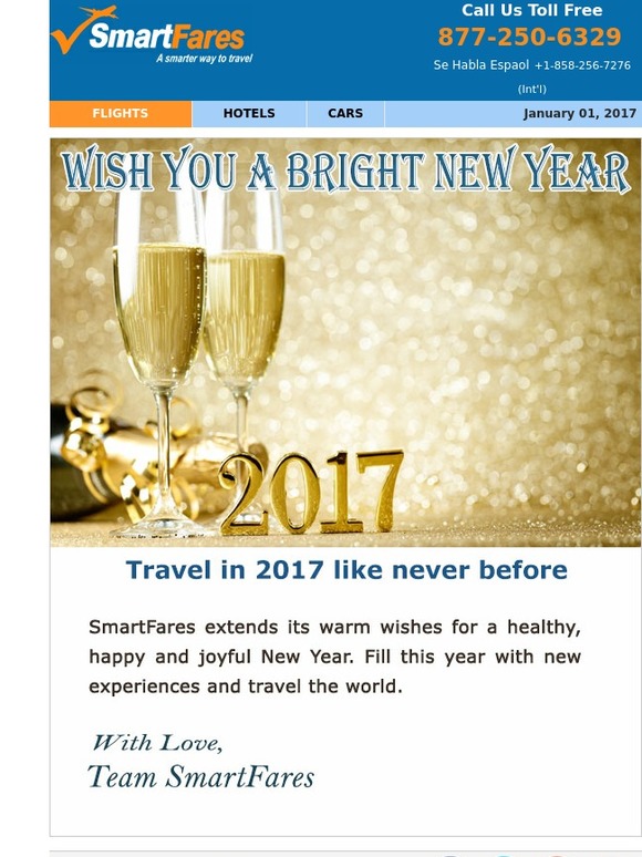 SmartFares: 🎊 Happy New Year | SmartFares | Milled