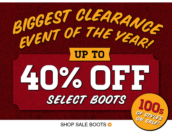 Boot Barn: Biggest Clearance Event Of The Year | Milled