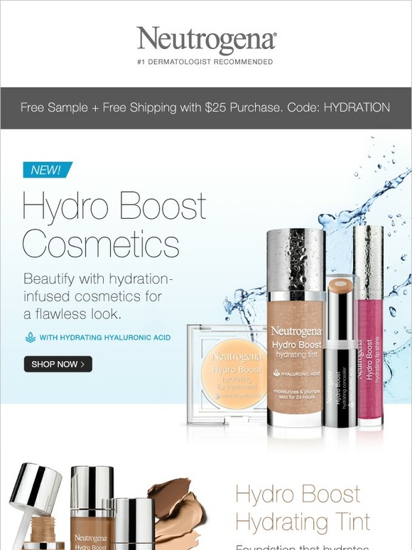 Neutrogena: NEW Hydro Boost Hydrating Makeup + Free Sample with ...