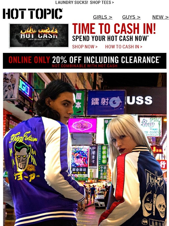 Hot Topic: Visiting with Hot Cash? Don’t forget to grab a souvenir ...